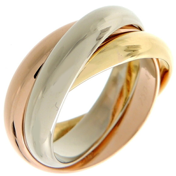 Cartier | Accessories | Cartier 47 Trinity Mens Ring 75 Yellow Gold Size 7 | Poshmark